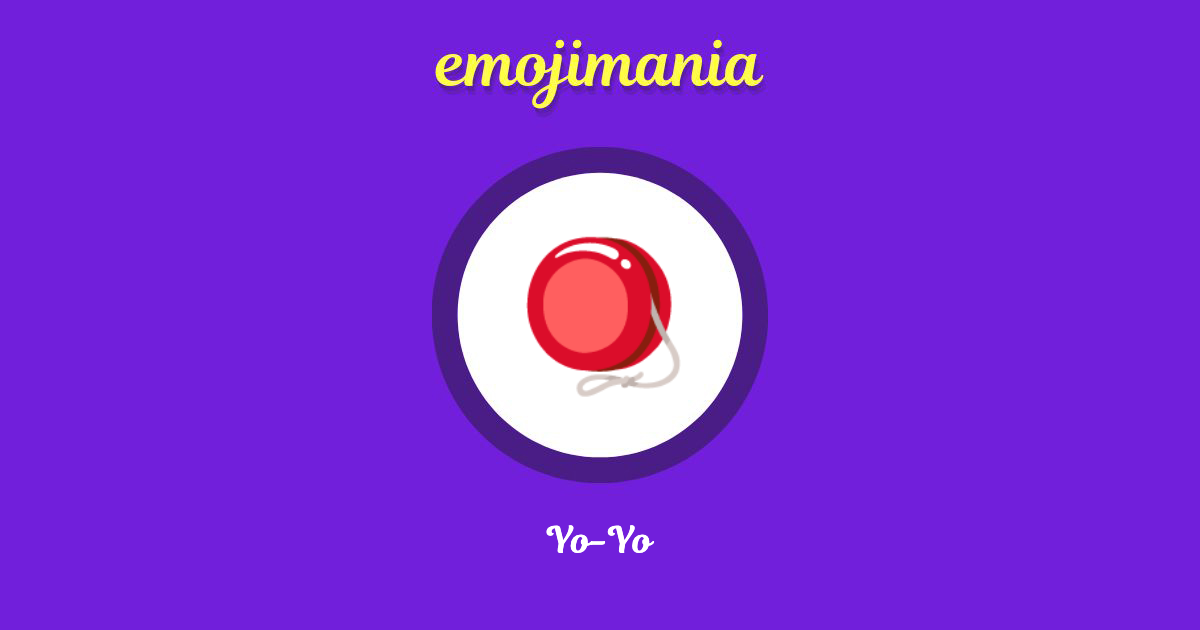 🪀 Yo-Yo emoji Copy & Paste - Emojimania