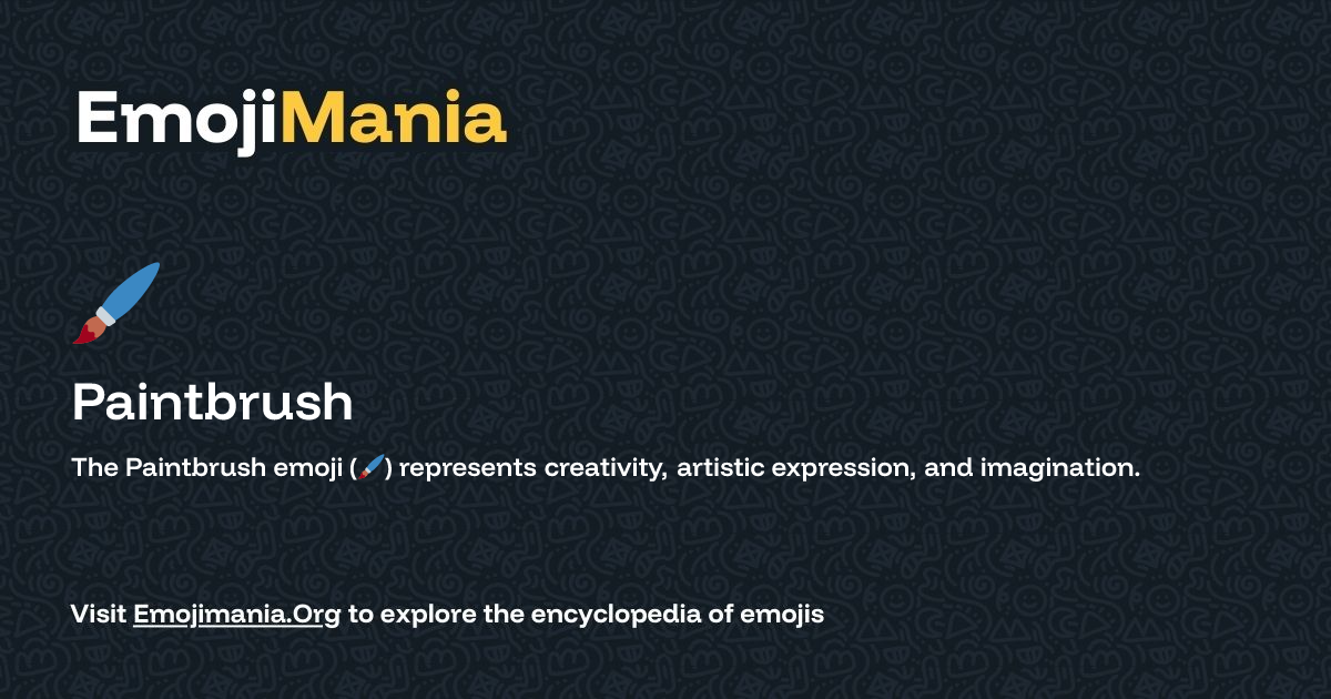 🖌️ Paintbrush Meaning, Combos & Copy paste - EmojiMania