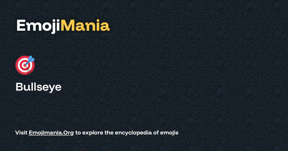 🎯 Bullseye Meaning, Combos & Copy paste - EmojiMania