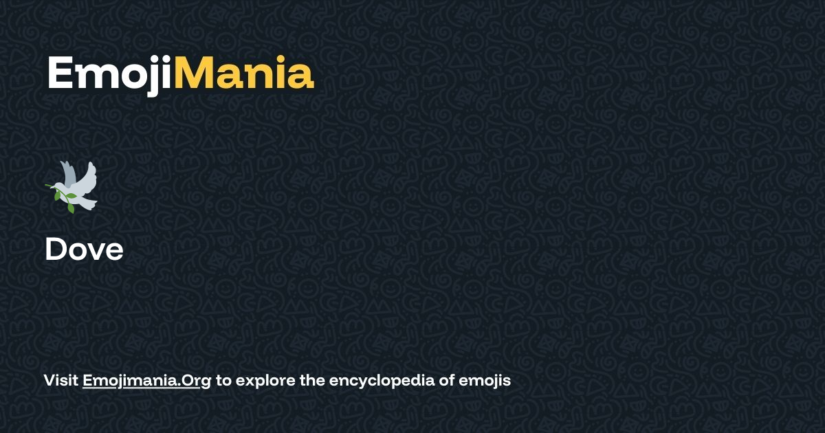 🕊️ Dove Meaning, Combos & Copy paste - EmojiMania